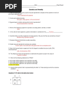 Answer Key - Genetic Packet | PDF | Dominance (Genetics) | Genotype