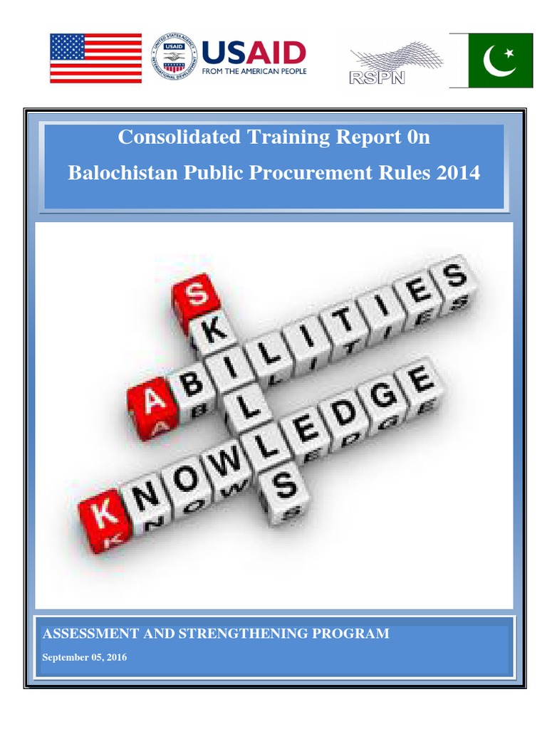 BB BPPRA Consolidated Training Report Final | PDF | Capacity Building ...