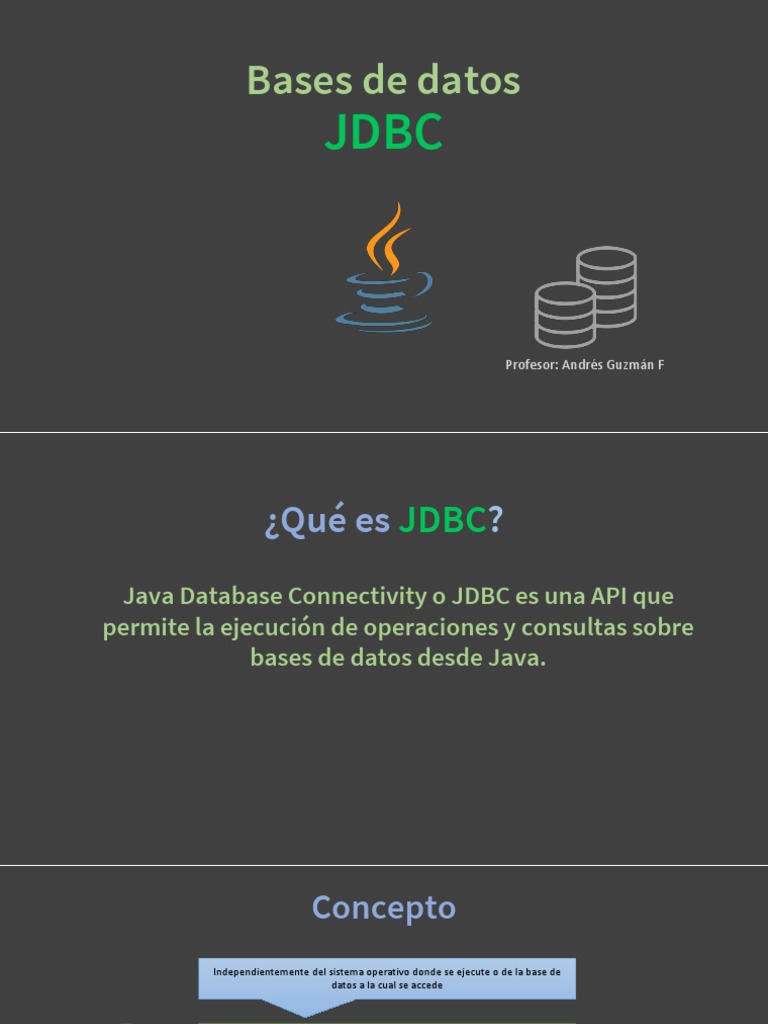 JDBC | PDF | Bases de datos | SQL