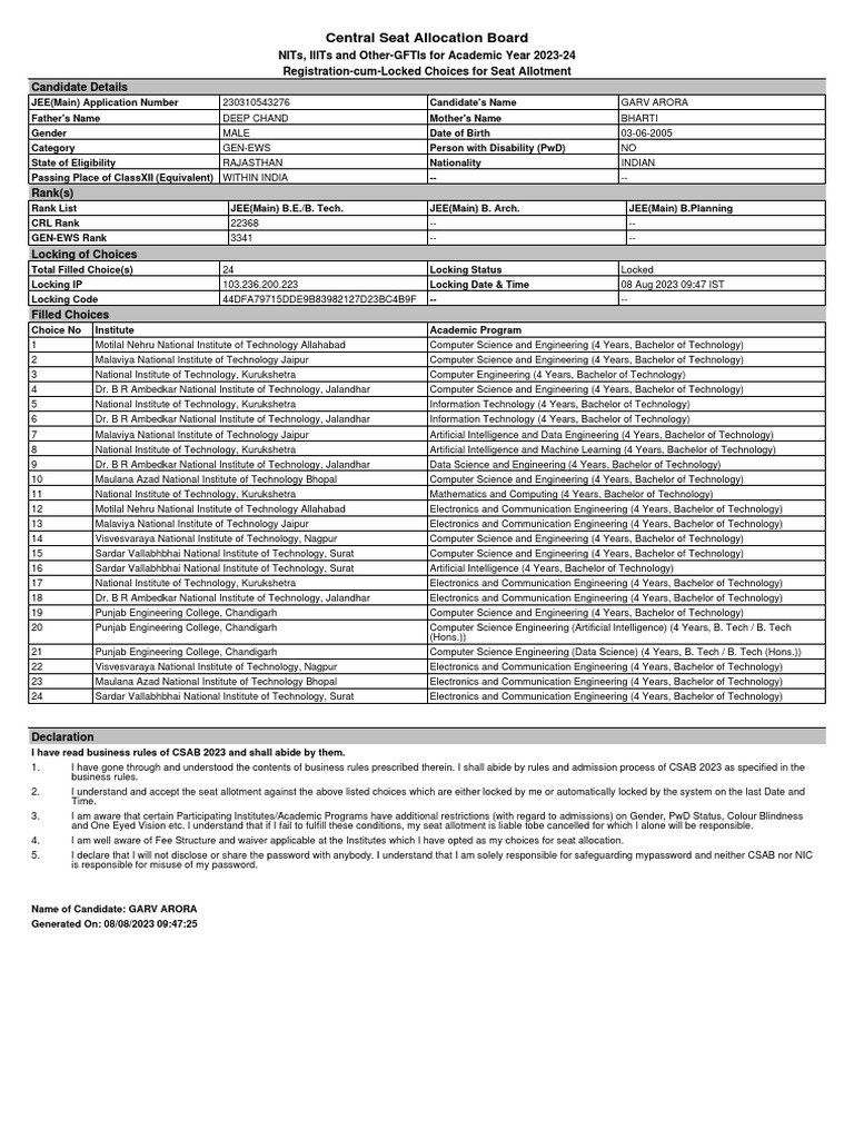 Locked Choice LTR Csab | PDF | Computing | Engineering