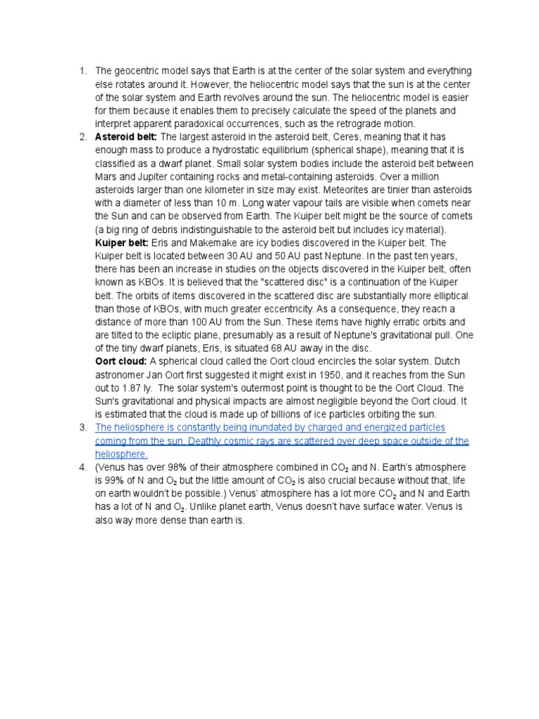 SES4U Assignemnt | PDF | Solar System | Asteroid