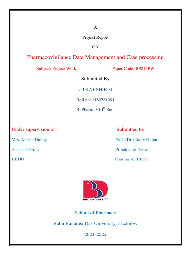 Pharmacovigilance Processing and Data Management | PDF | Pharmacovigilance | Clinical Trial
