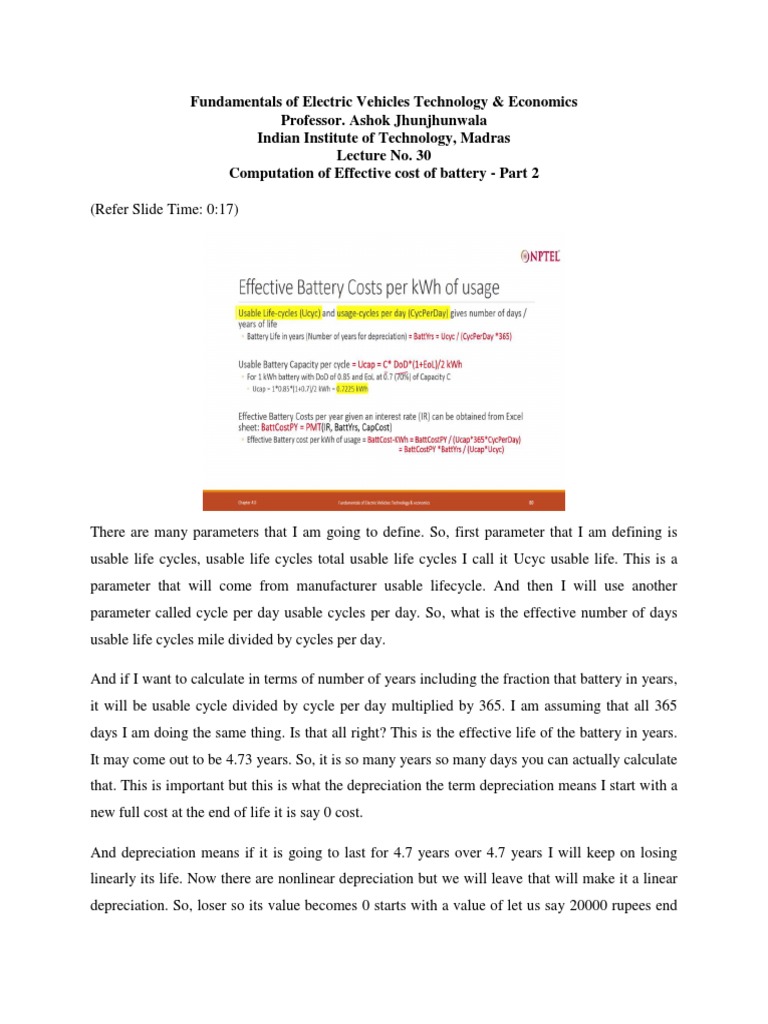 Lec 30 | PDF | Interest | Depreciation