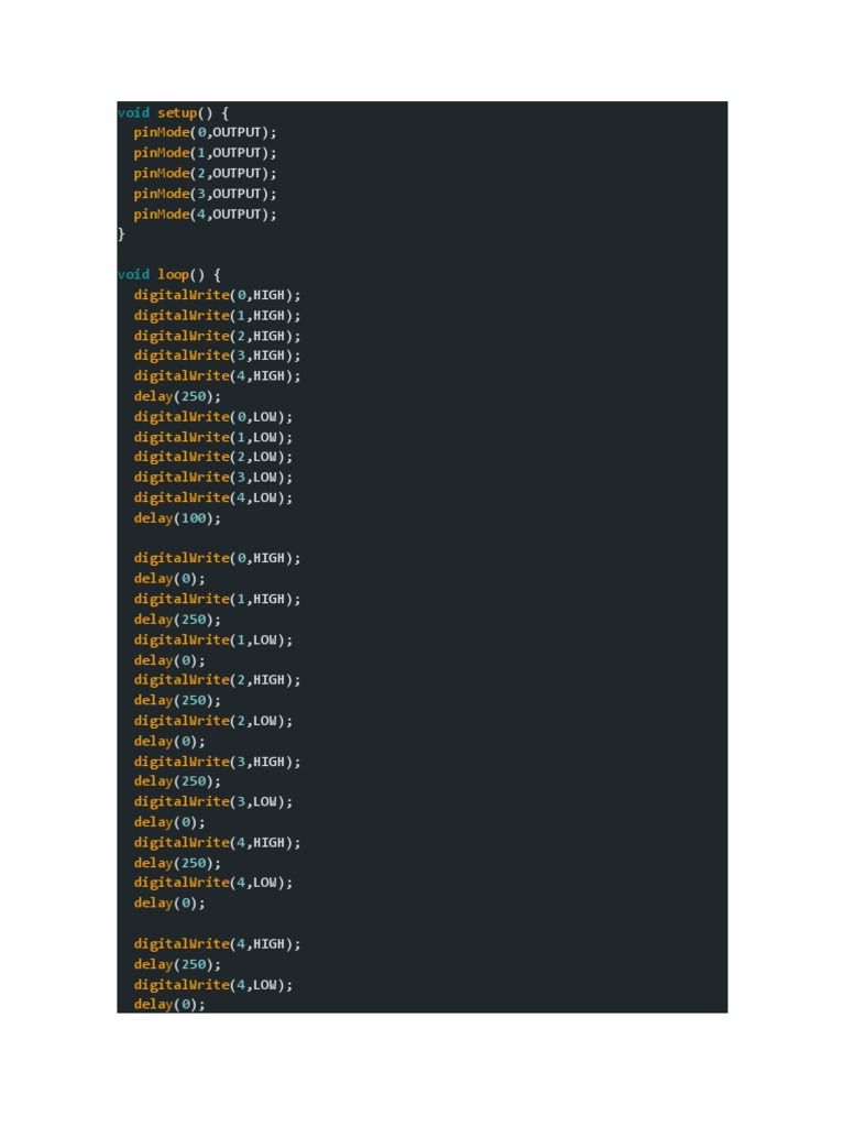 Codigo Cubo 4x4x4 Arduino Mega | PDF | Electronics | Computer Engineering