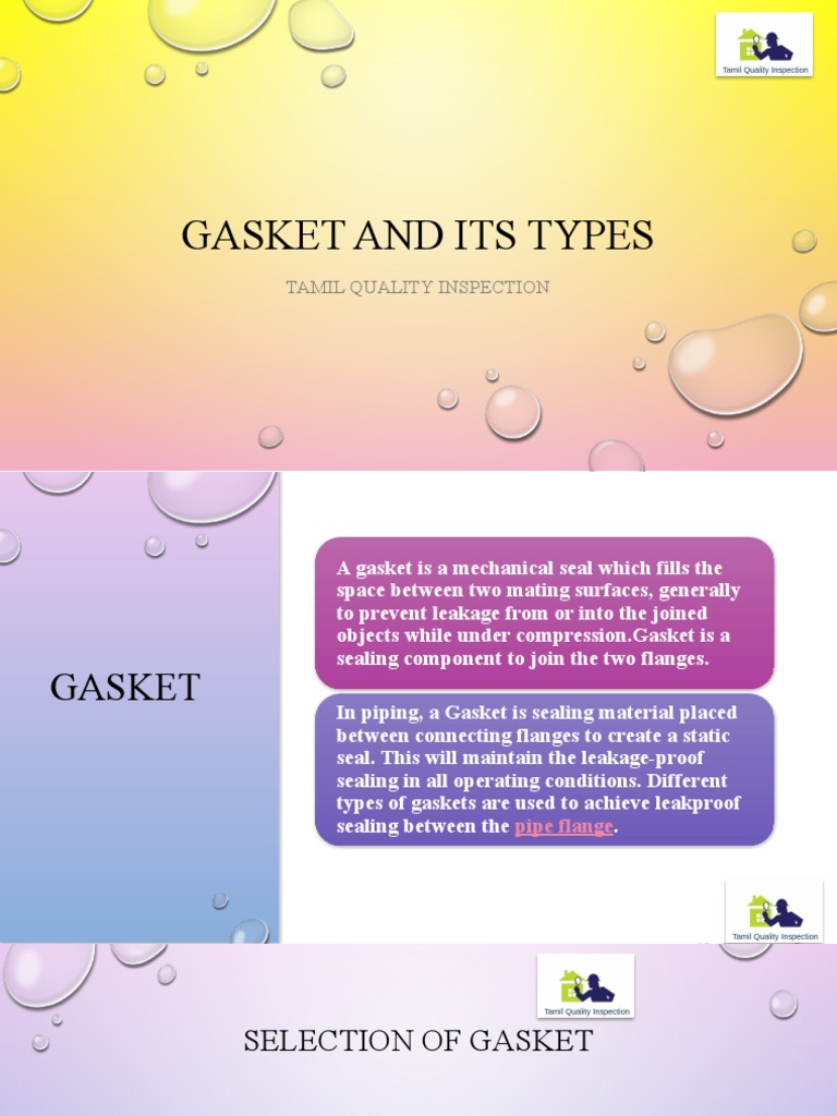 Gasket and Its Types | PDF | Pipe (Fluid Conveyance) | Applied And Interdisciplinary Physics