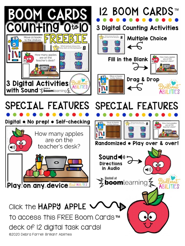 Happy Apple: Click The To Access This FREE Boom Cards™ Deck of 12 ...