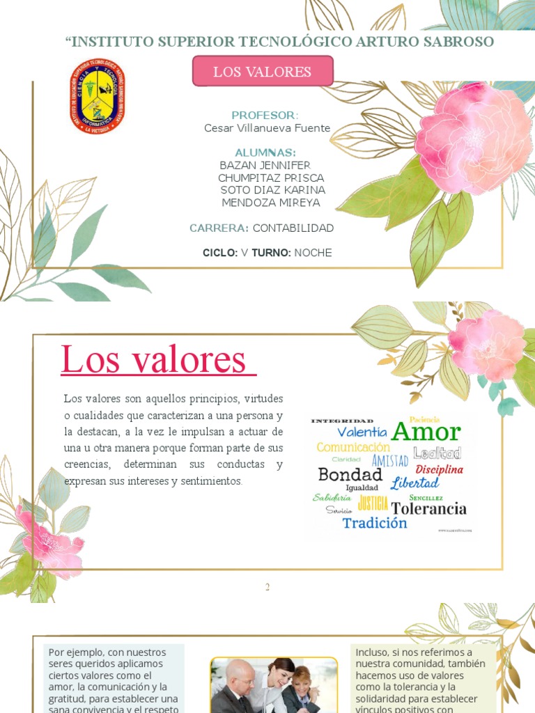 Los Valores | PDF | Amor | Tolerancia