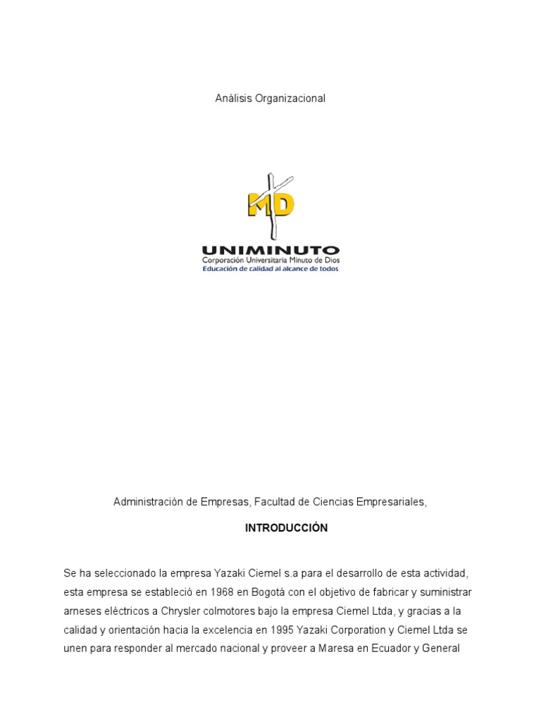 Act 2 Analisis Organizacional | PDF | Business | Innovación