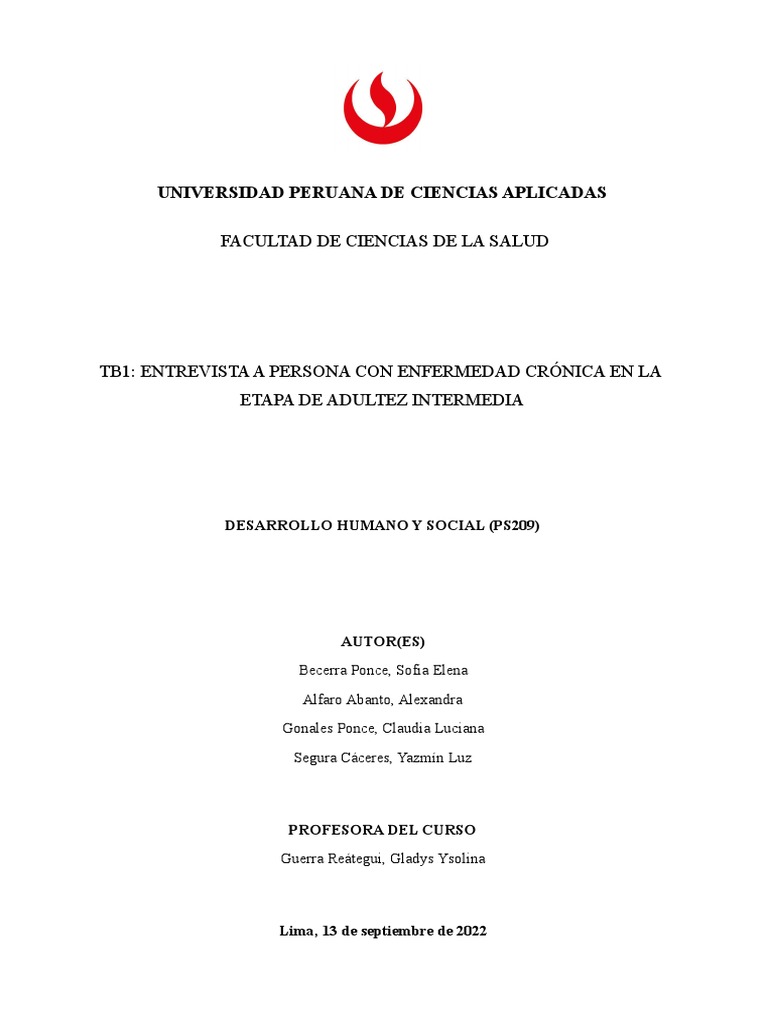 Grupo8 Informe Final TB1 | PDF | Adultos | Pensamiento