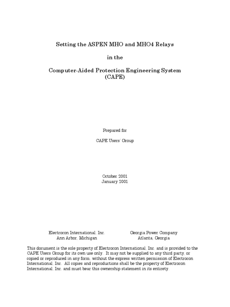 Aspen Mho Mho4 | PDF | Antenna (Radio) | Relay