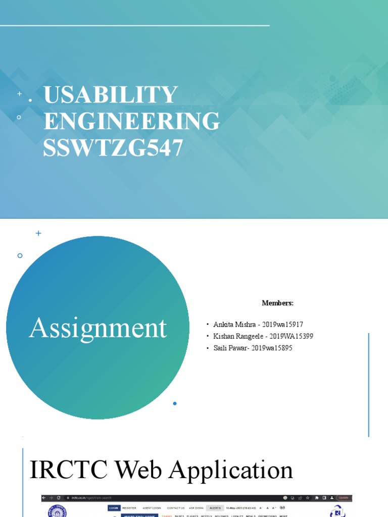 Usability Engineering IRCTC UI | PDF | User Interface | Mobile App