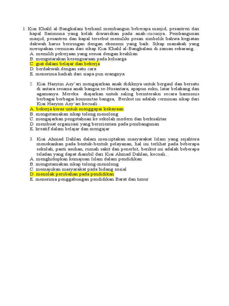 08 Keteladanan Tokoh Islam Kyai Kholil Al-Bangkalani, Kyai Hasyim Asy ...