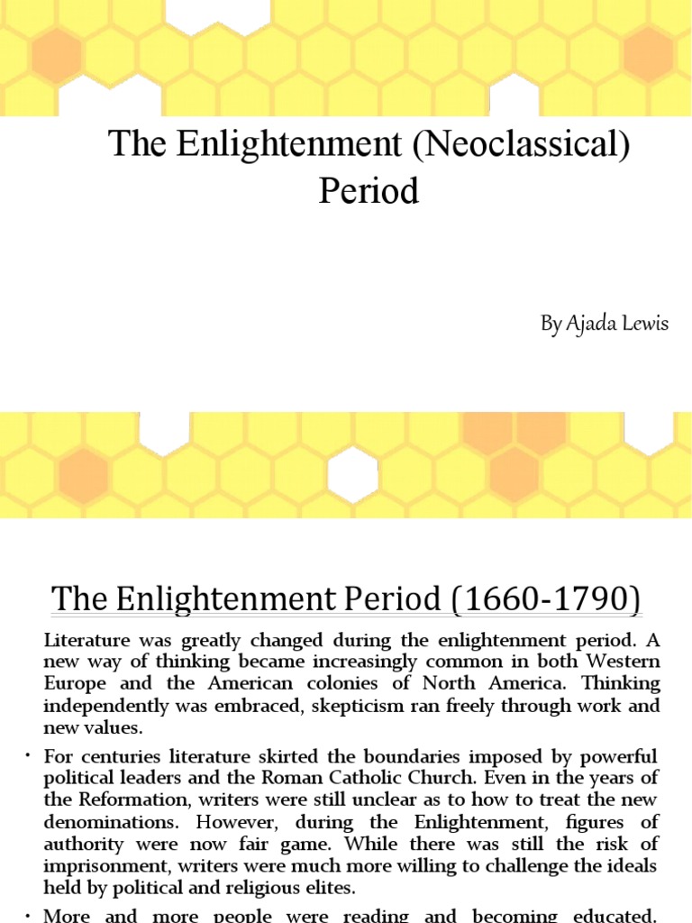 The Enlightenment Period | PDF | Age Of Enlightenment | Poetry