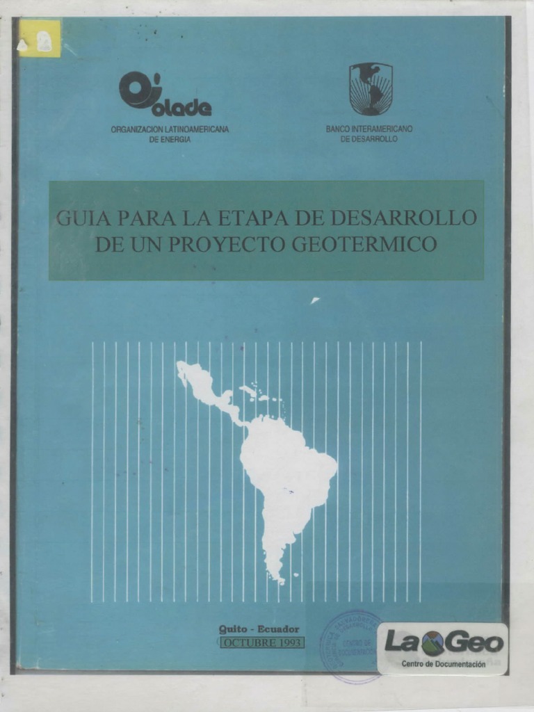 Guia Etapa Desarrollo Proyecto Geotérmico-OLADE | PDF