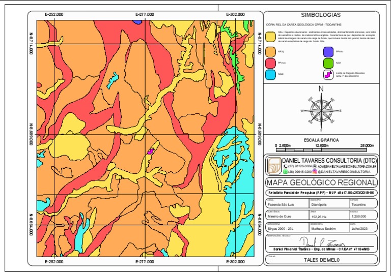 864.253-18 - MAPA GEOLÓGICO REGIONAL | PDF | Geologia | Geociências