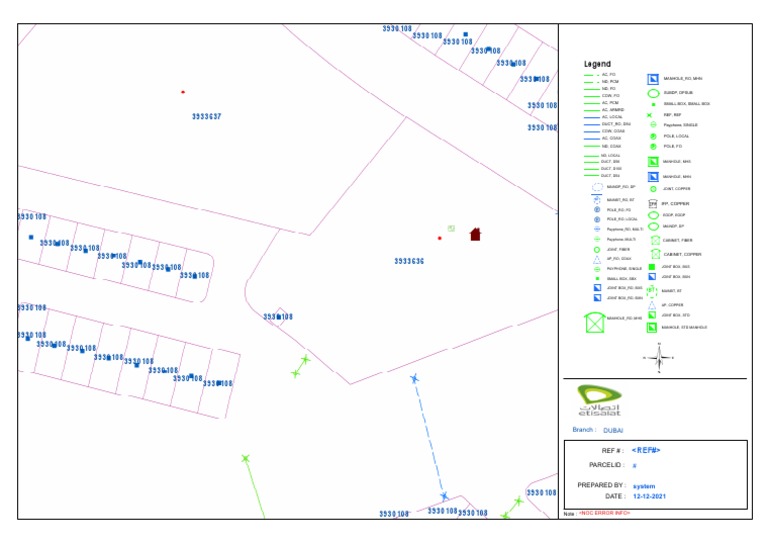 Etisalat D54 Duct and Manhole Details | PDF