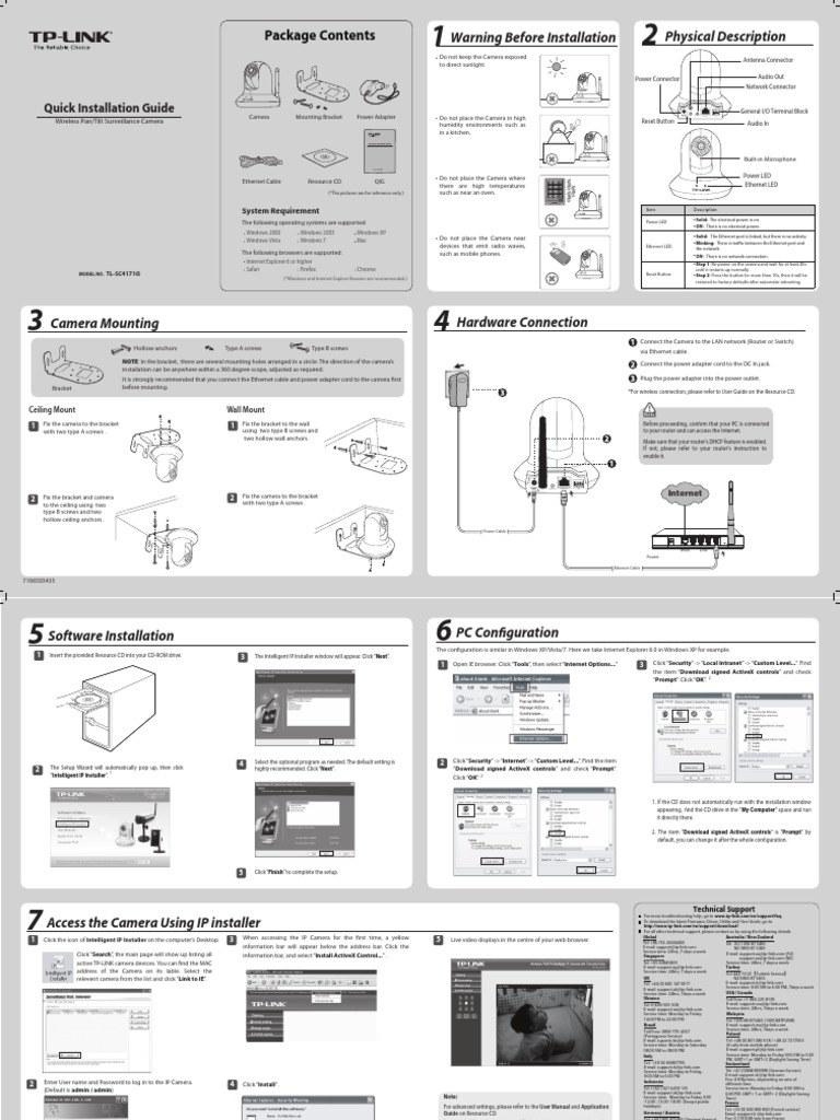 TL-SC4171G V1 Qig 7106503435 | PDF | Router (Computing) | Computer Network
