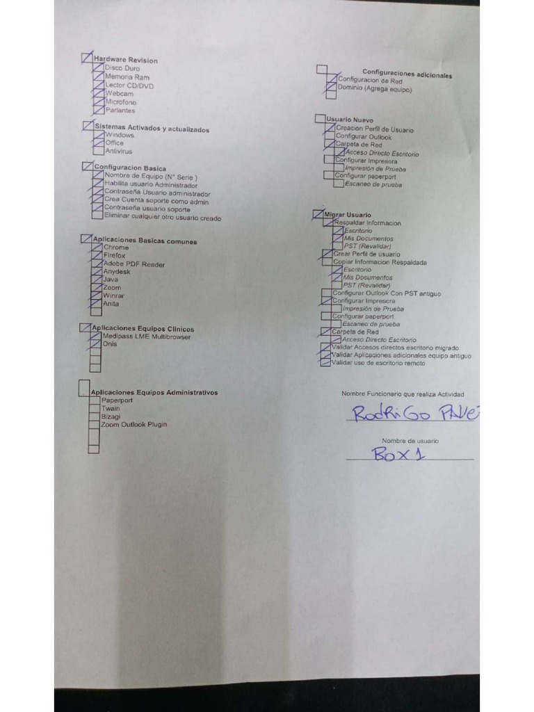 Checklist Box 1 | PDF