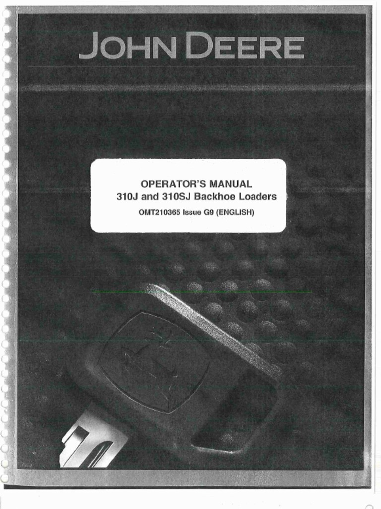 Manual John Deere 310j and 310sj | PDF