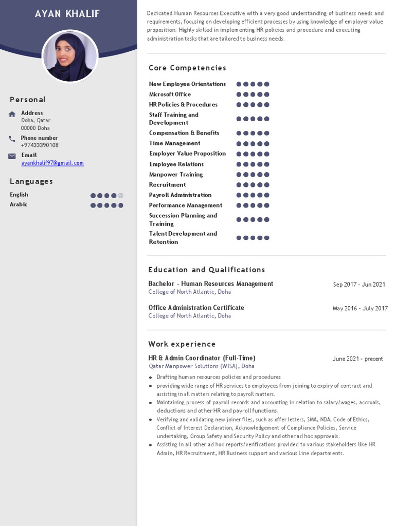 Ayan Khalif - CV | PDF