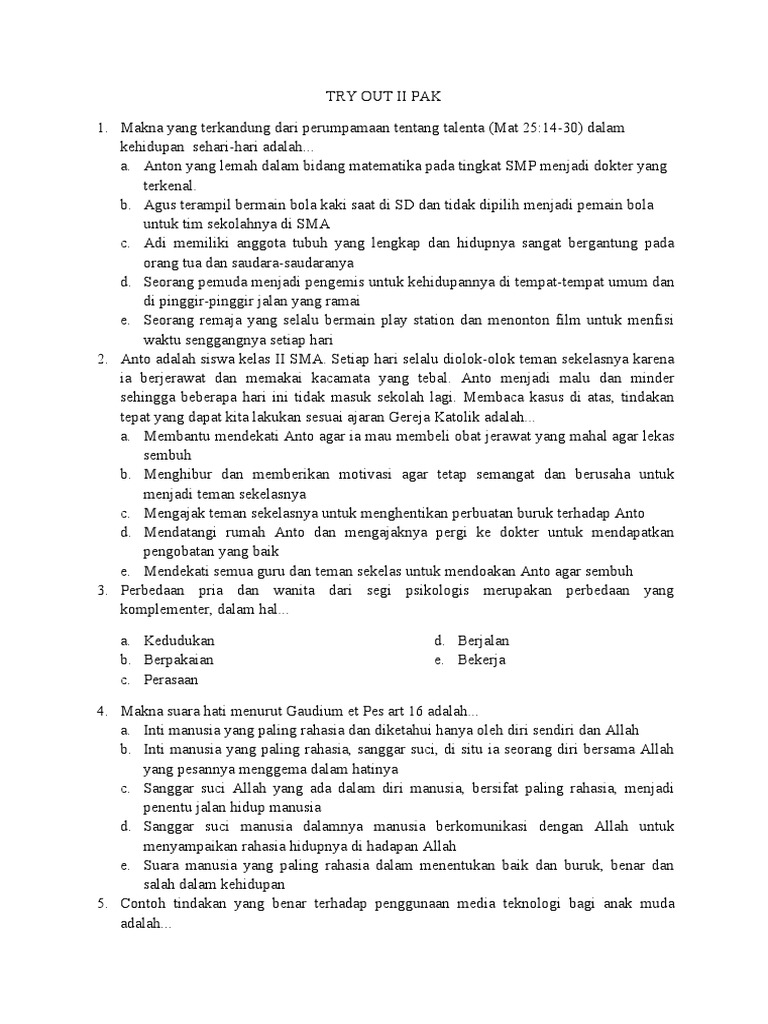 Makna Talenta dan Tindakan Sosial Katolik | PDF | Agama & Spiritualitas