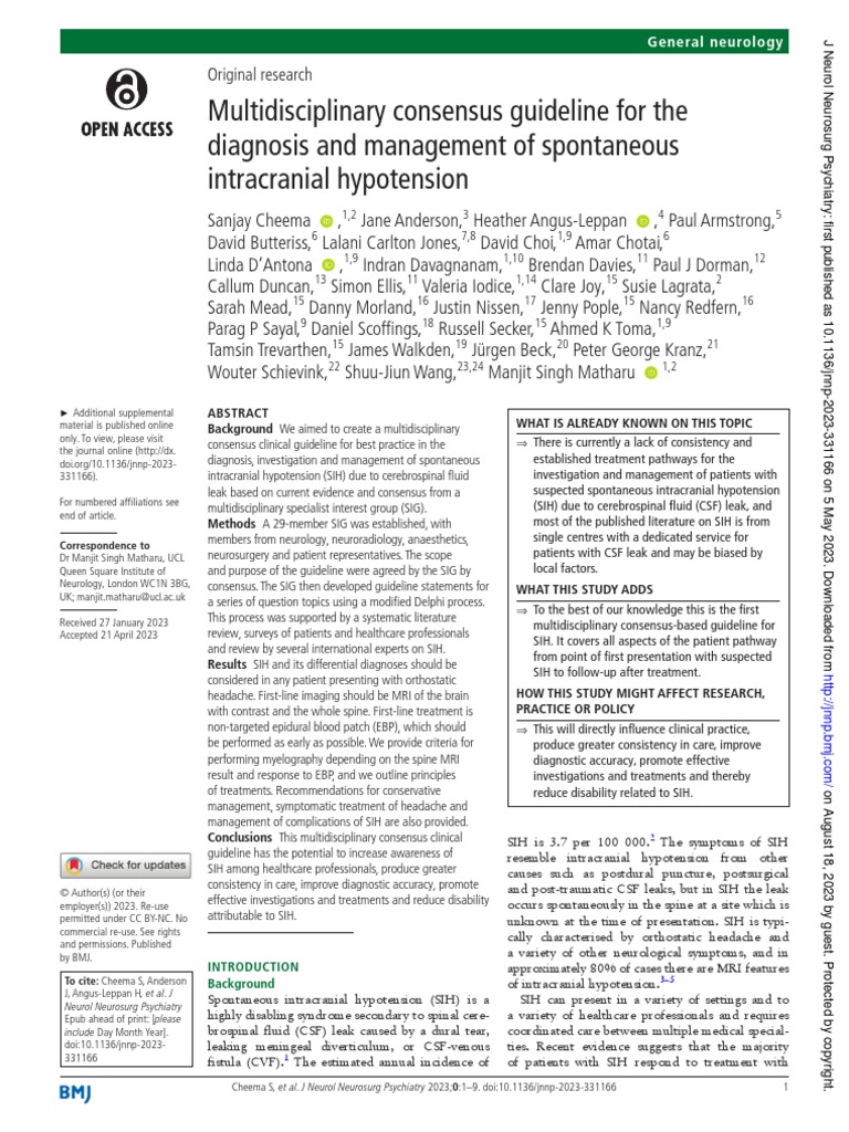 jnnp-2023 DXD Hipertensión Intracraneal | PDF