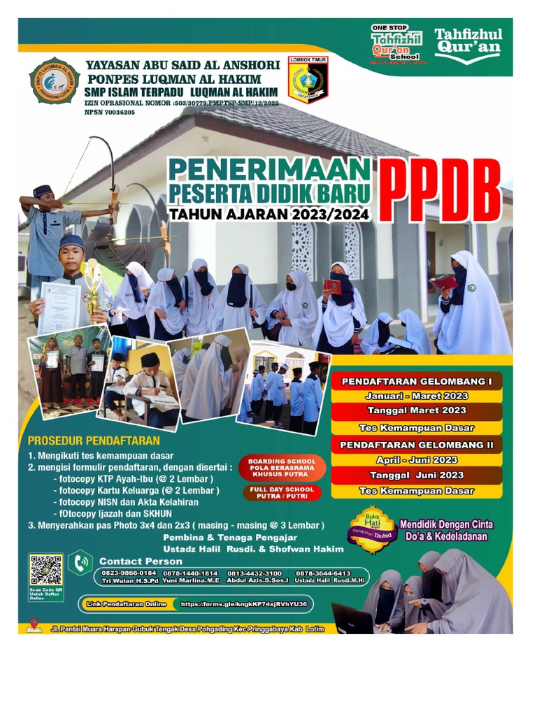 Brosur PPDB SMP IT Luqim | PDF