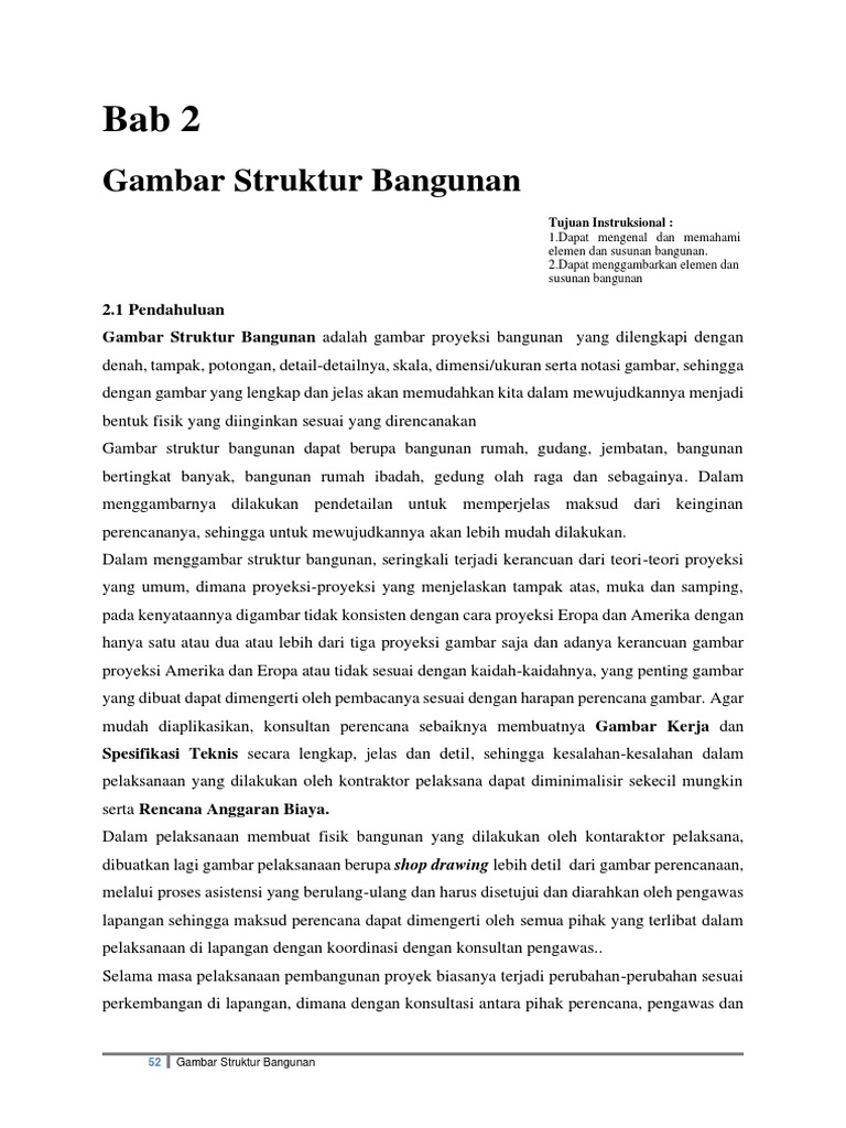 1 Modul Menggambar Struktur Bangunan | PDF