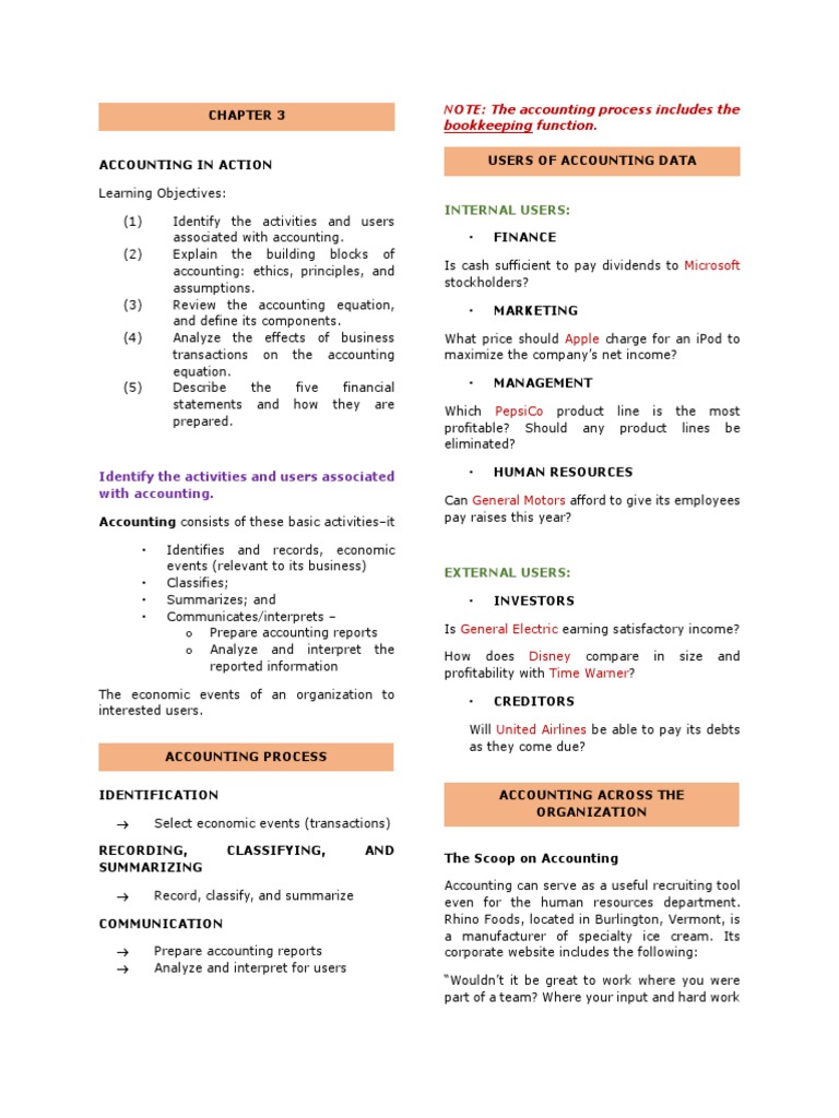 Chapter 3 - Acctg 101a | PDF | International Financial Reporting Standards | Equity (Finance)