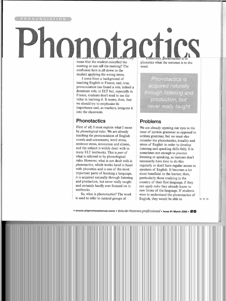 ETp Article Phonotactics | PDF