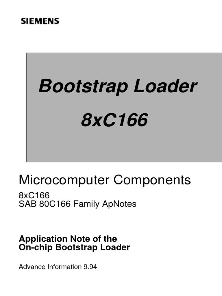 80 C 166 BSL | PDF | Booting | Random Access Memory