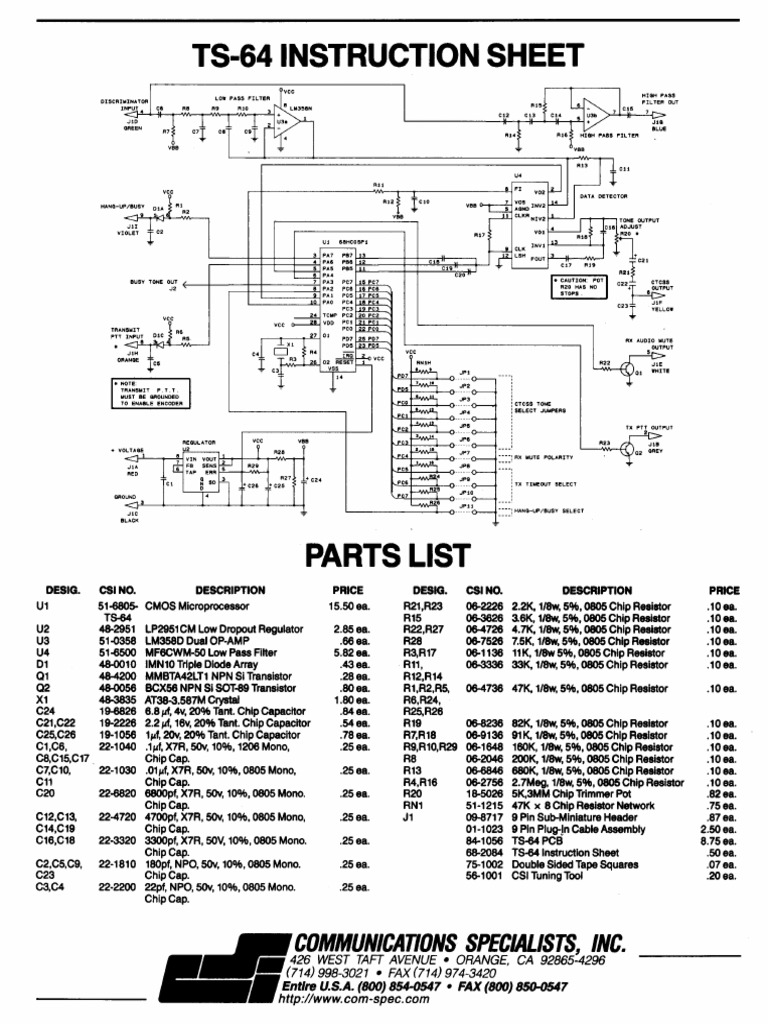 Ts 64 Inst | PDF
