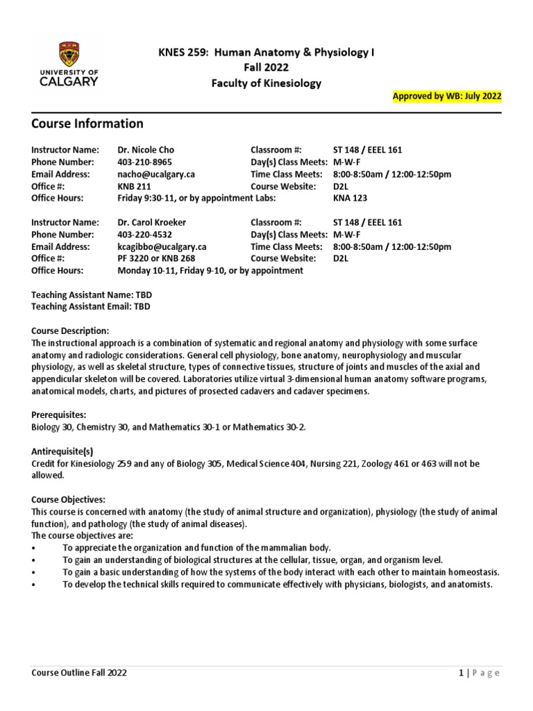 KNES 259 Cho Kroeker F2022 | PDF | Violence | Anatomy