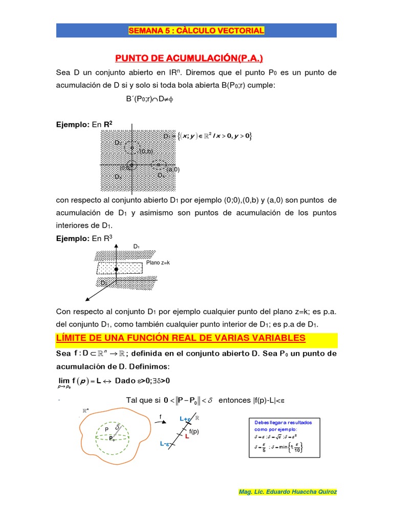 Semana 5.PDF. Calculo Vectorial | PDF | Álgebra | Relaciones matematicas