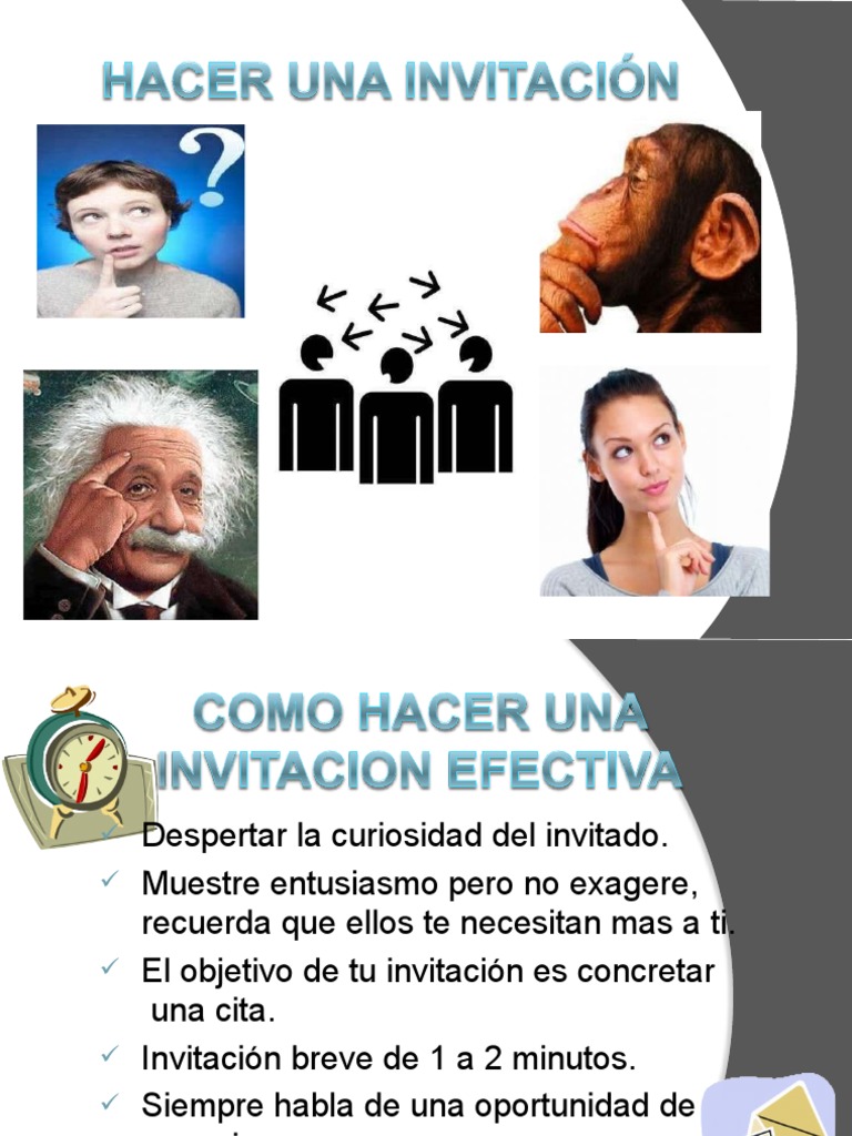 Como Hacer Una Invitacion Efectiva 2 | PDF