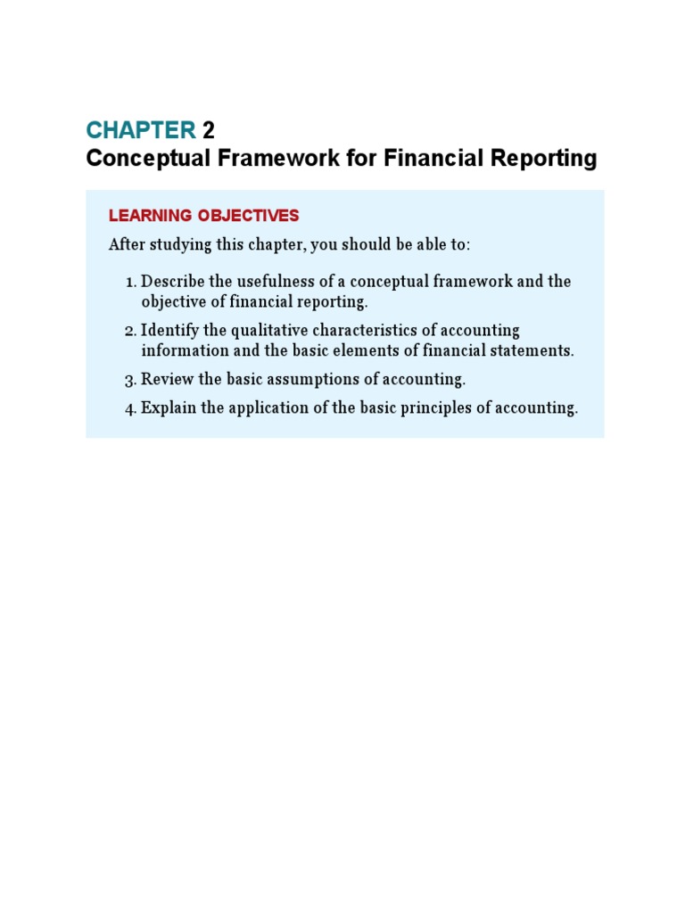 CHAPTER 2 Intermediate Accounting IFRS 4th Edition by Donald E Kieso | PDF
