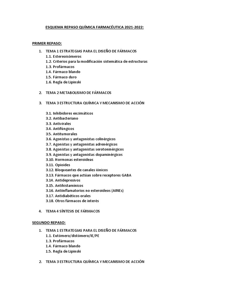 Quiìmica Farmaceìutica AFIR | PDF