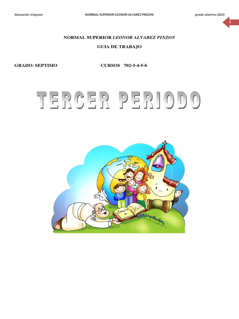 Guias Septimo 3 PERIODO | PDF | Confirmación | Sacramentos