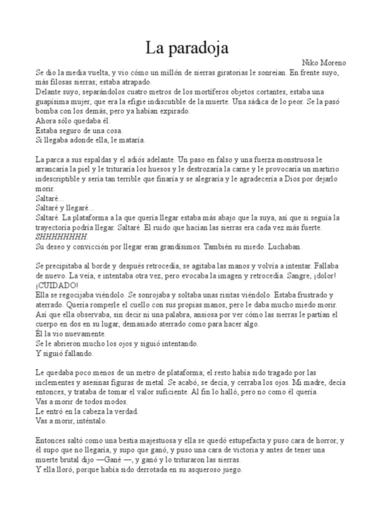 La Paradoja | PDF La Paradoja | PDF