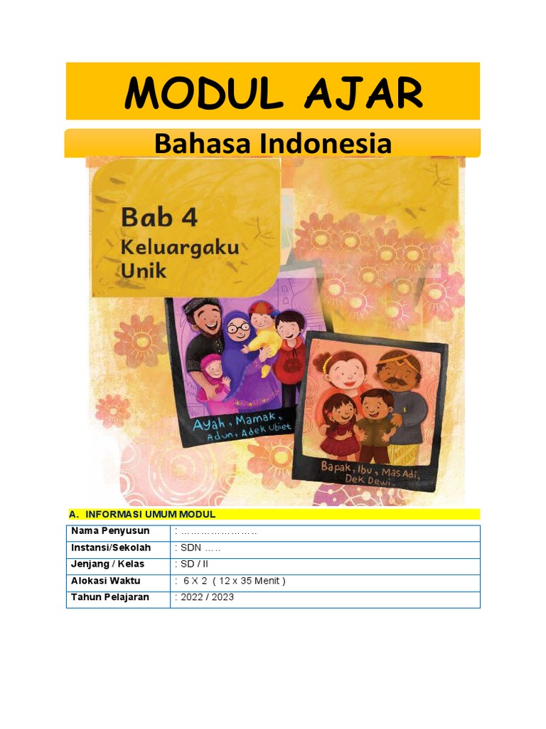 MA Bab 4 Keluargaku Unik | PDF