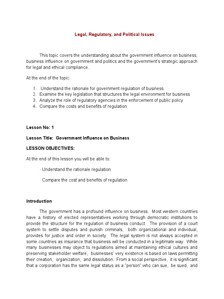 Good Governance Midterm Module 1 - Legal-Regulatory-and-Political ... Good Governance Midterm Module 1 - Legal-Regulatory-and-Political ...