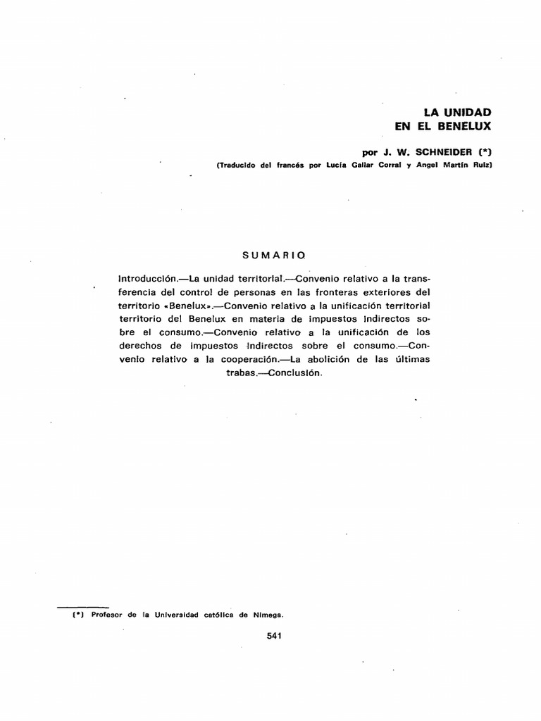 La Unidad en El Benelux | PDF