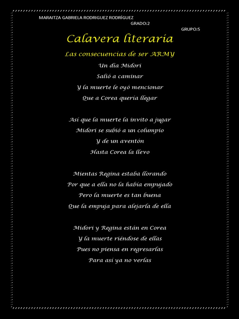 Calavera Literaria | PDF