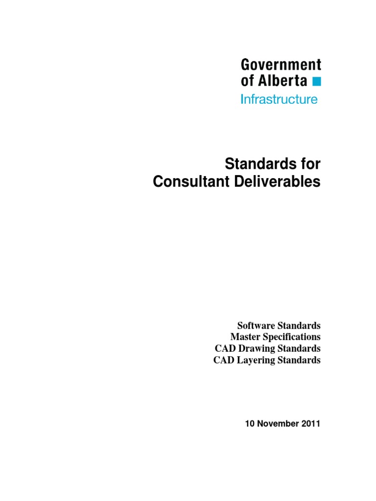 Alberta Infrastructure CAD Guidelines | PDF | Specification (Technical ...