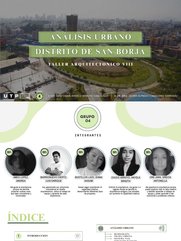 Análisis Urbano del Distrito San Borja | PDF | Lima | Economias
