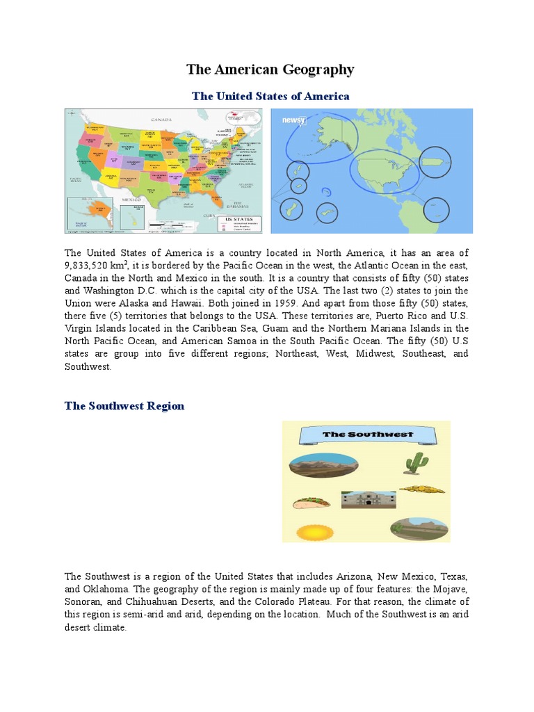 American Geography, Southwest - Merlin | PDF | Southwestern United ...