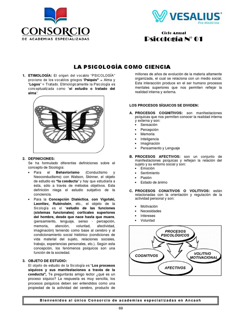 Semana 1 - La Psicologia Como Ciencia | PDF | Sicología | Psique (psicología)