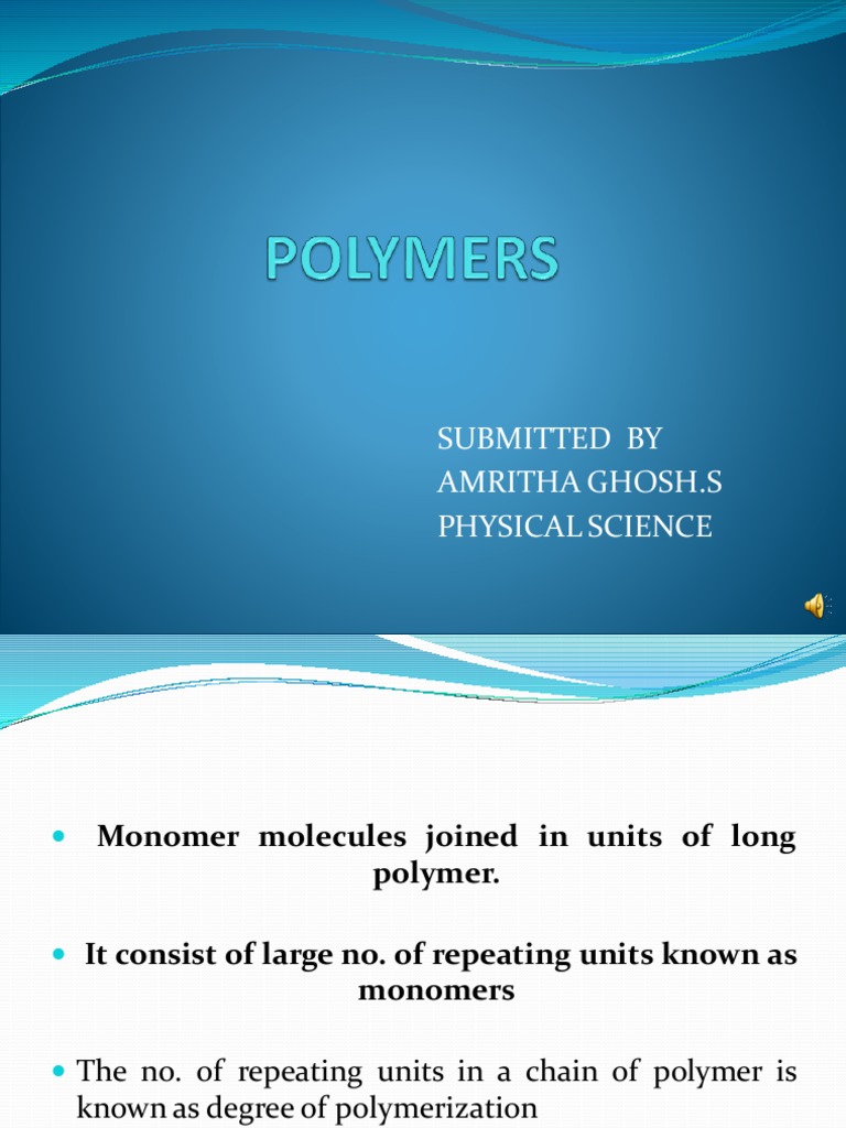Polymers | PDF | Polymers | Plastic