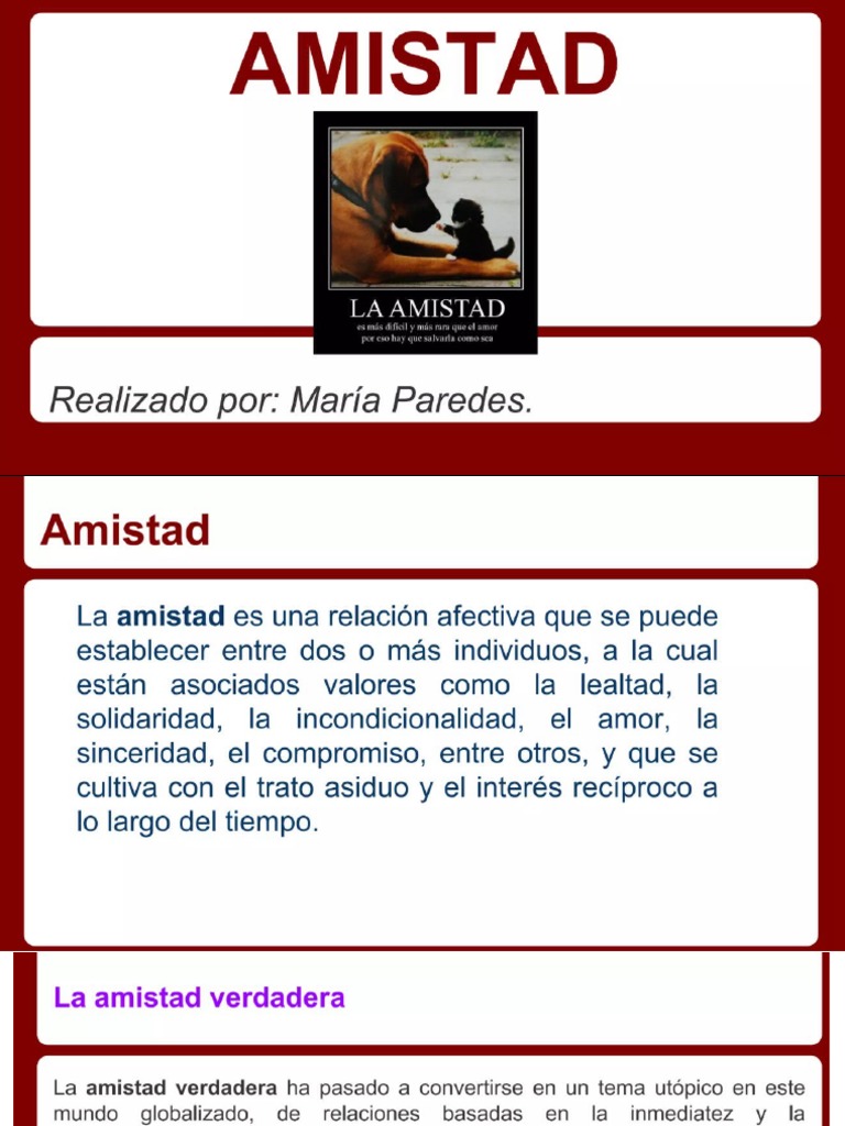 La Amistad | PDF
