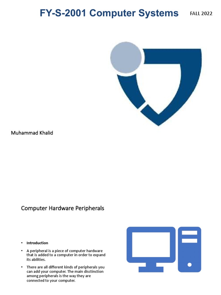 CS.w-3.1 Peripheral Devices | PDF